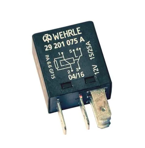 Relæ Mikro 12V 15/25A med modstand – Wehrle 29201075A