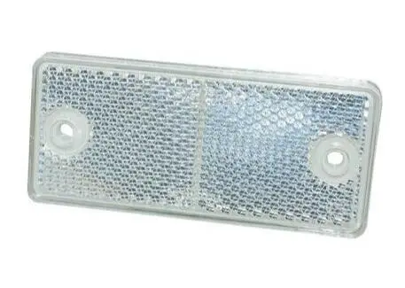 Refleks 90x40mm hvid selvklæbende og 2 huller 4,2 mm Proplast